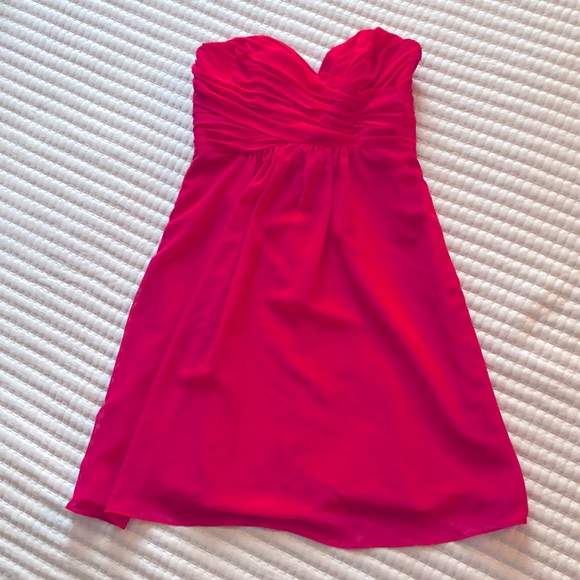 Alfred Angelo | Dresses | Hot Pink Alfred Strapless Prom Dress | Poshmark